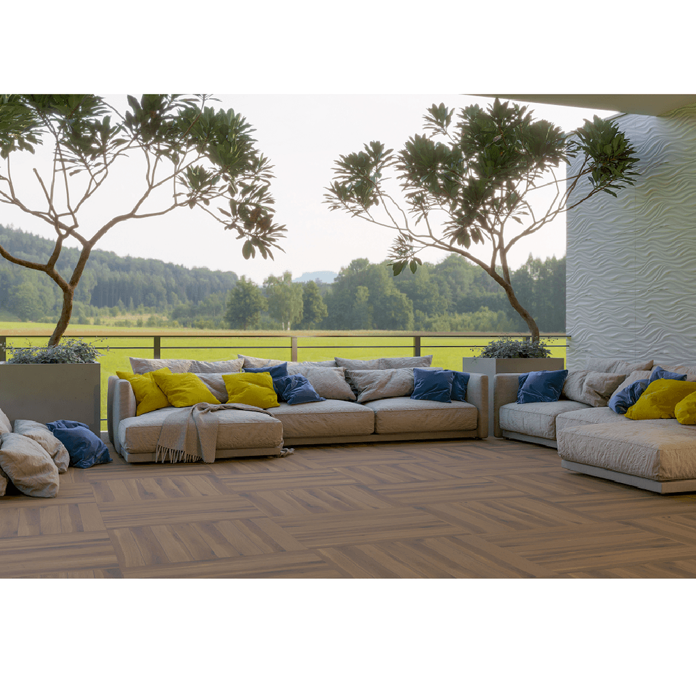 Piso Acetinado Retificado 75x75 Deck Cumaru RT75010 Mate Relevo Extra ...